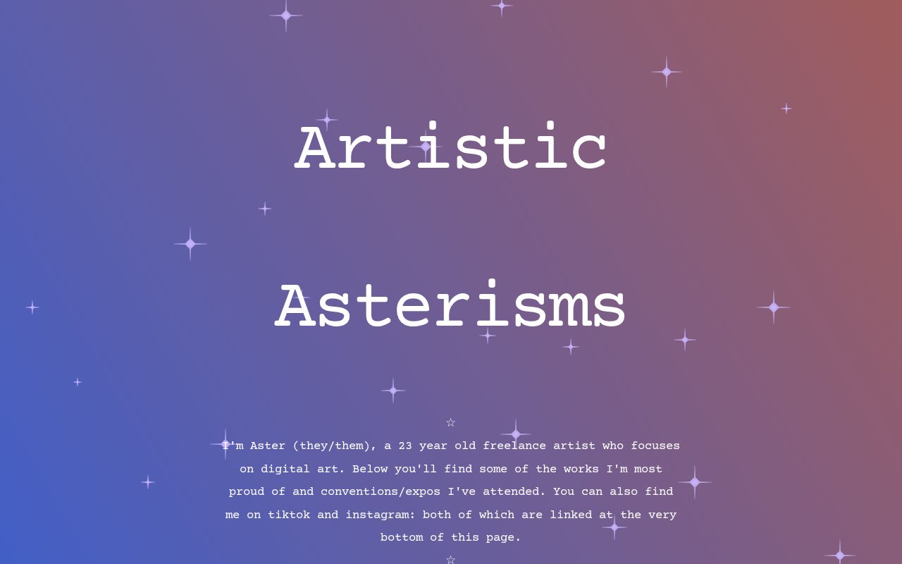 Artistic Asterisms